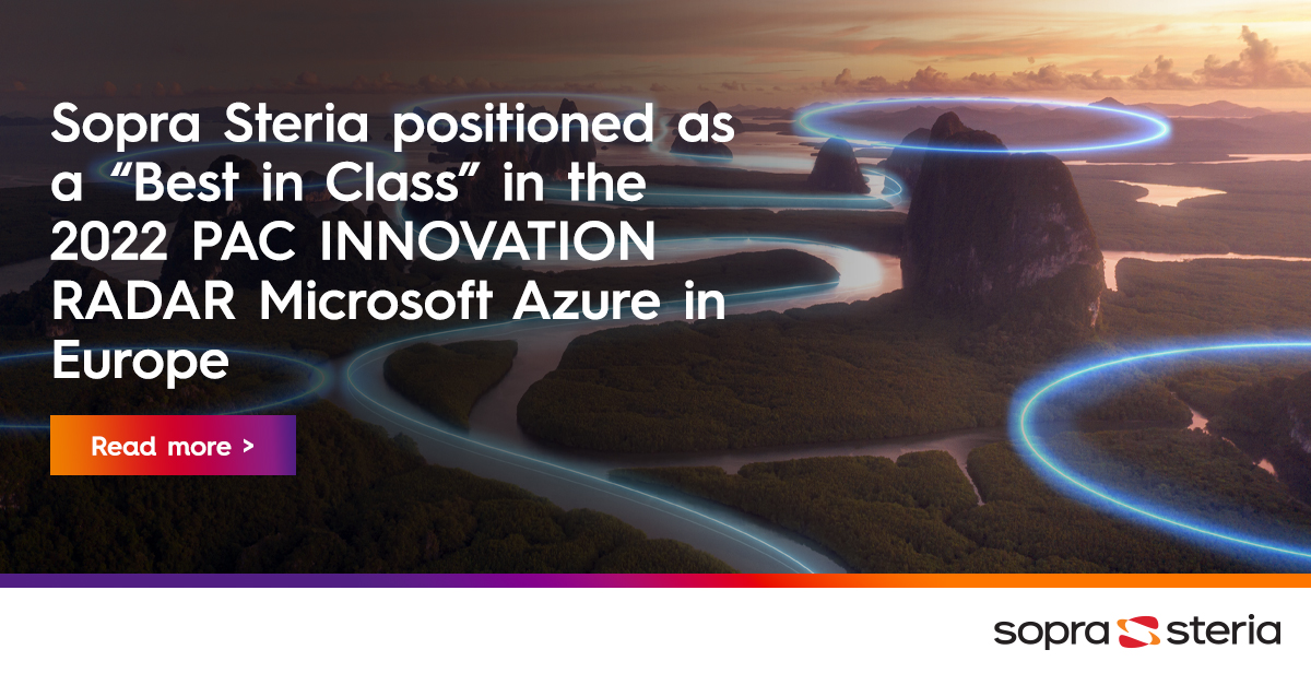 Sopra Steria positioned as a “Best in Class” in the 2022 PAC INNOVATION ...