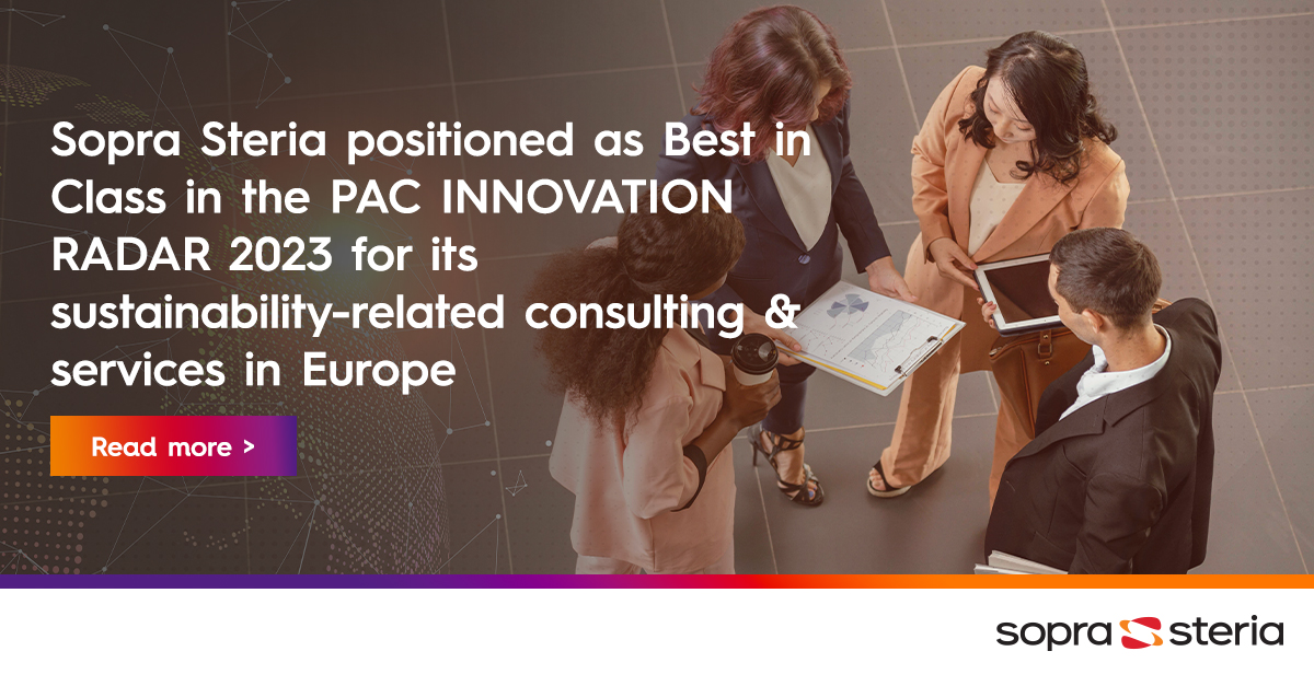 Sopra Steria positioned as Best in Class in the PAC INNOVATION RADAR ...